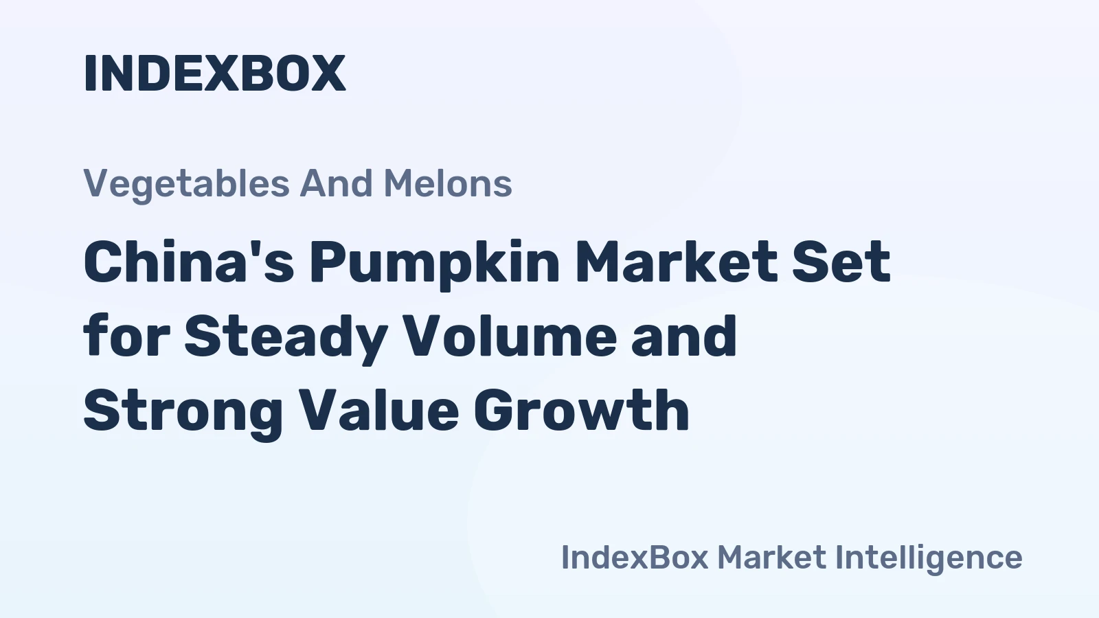China's Pumpkin Market Set for Steady Volume and Strong Value Growth