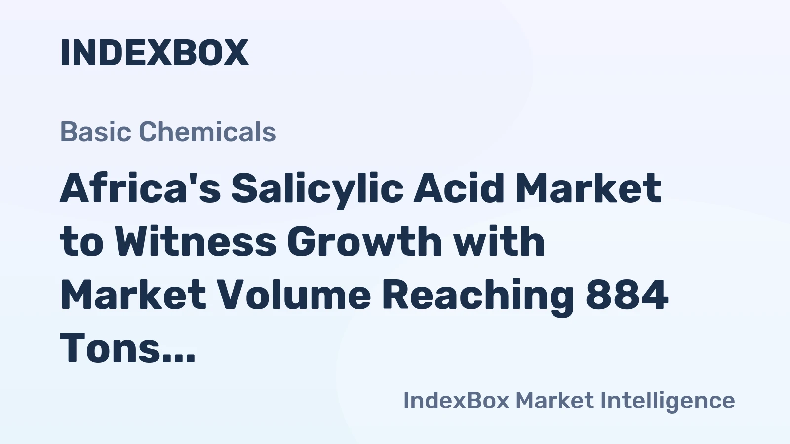 Africa's Salicylic Acid Market to Witness Growth with Market Volume Reaching 884 Tons by 2035