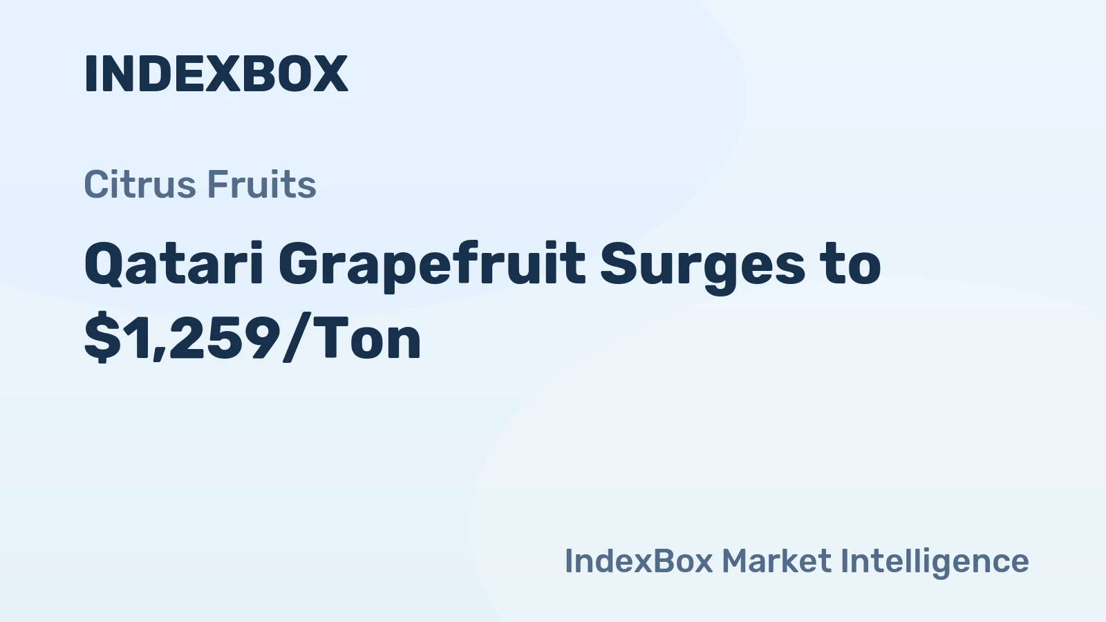 Qatari Grapefruit Surges to $1,259/Ton