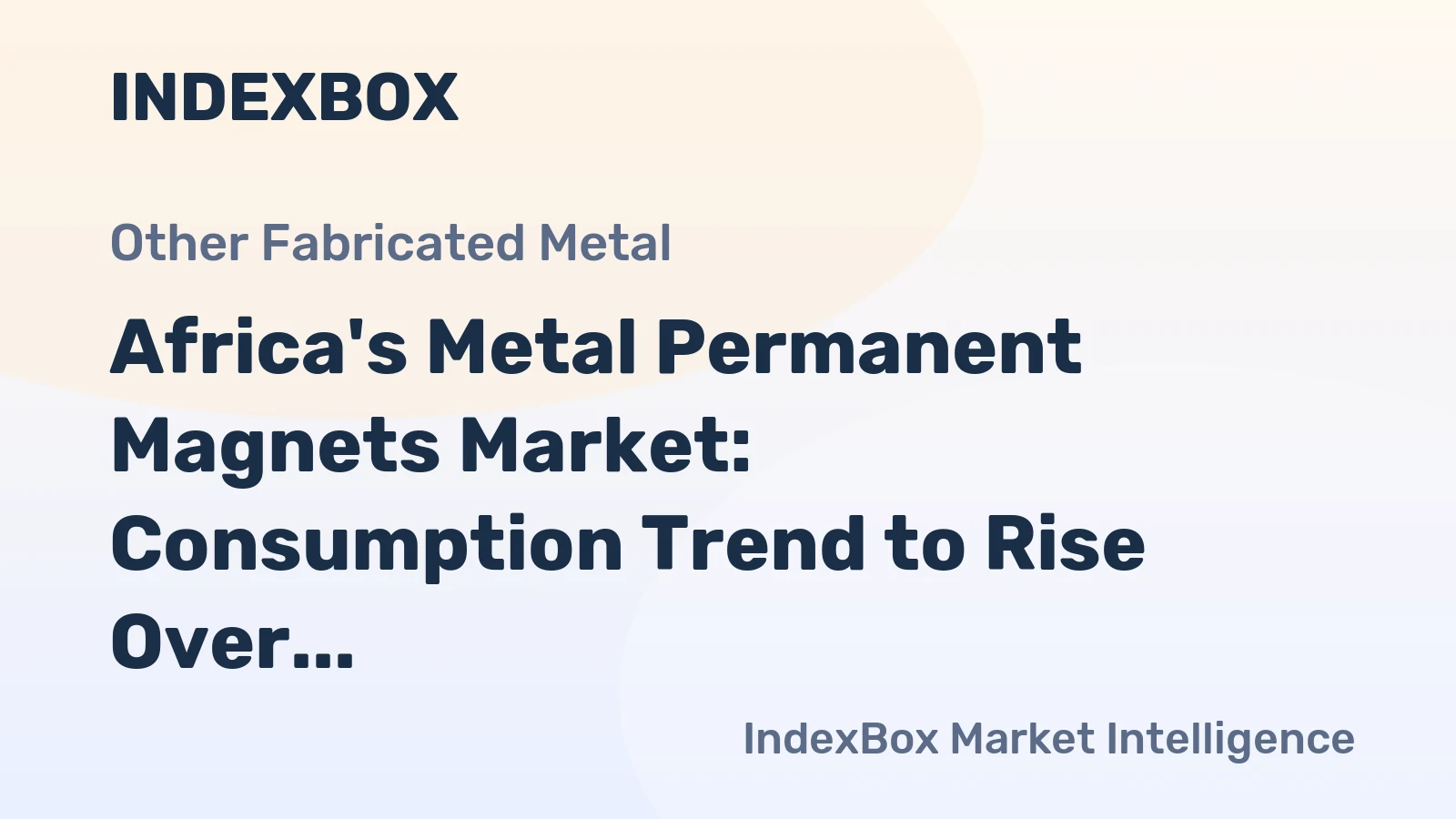 Africa's Metal Permanent Magnets Market: Consumption Trend to Rise Over Next Decade, Reaching 21K Tons by 2035 with Market Value Expected to Reach $411M