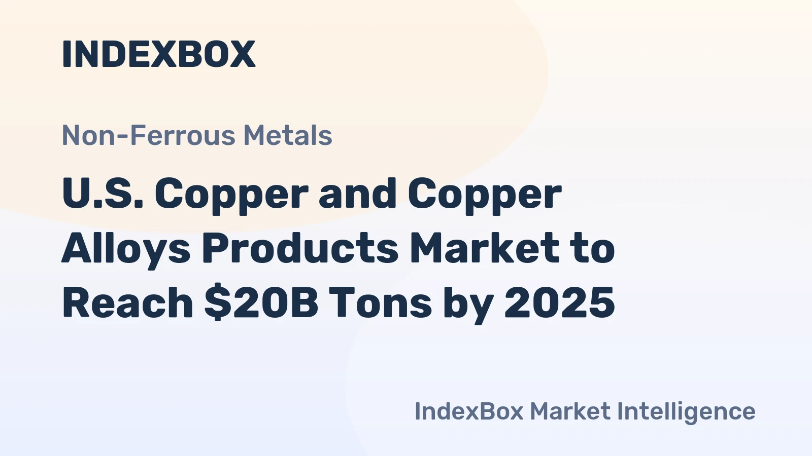 U.S. Copper and Copper Alloys Products Market to Reach $20B Tons by 2025