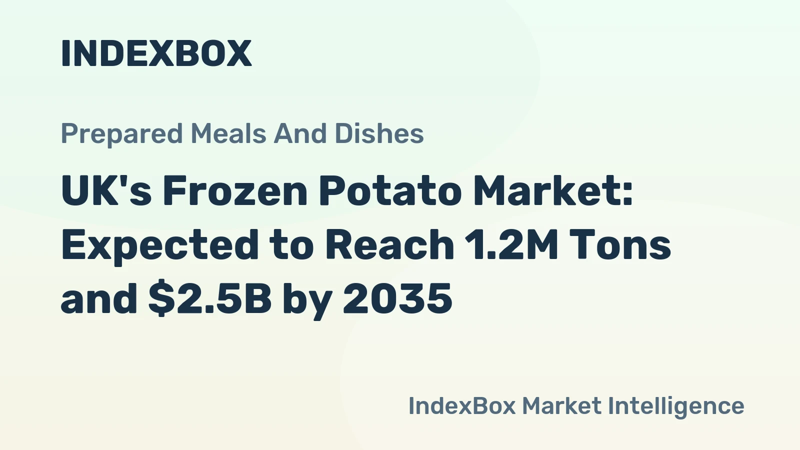 UK's Frozen Potato Market: Expected to Reach 1.2M Tons and $2.5B by 2035