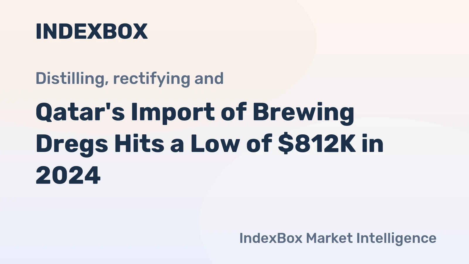 Qatar's Import of Brewing Dregs Hits a Low of $812K in 2024