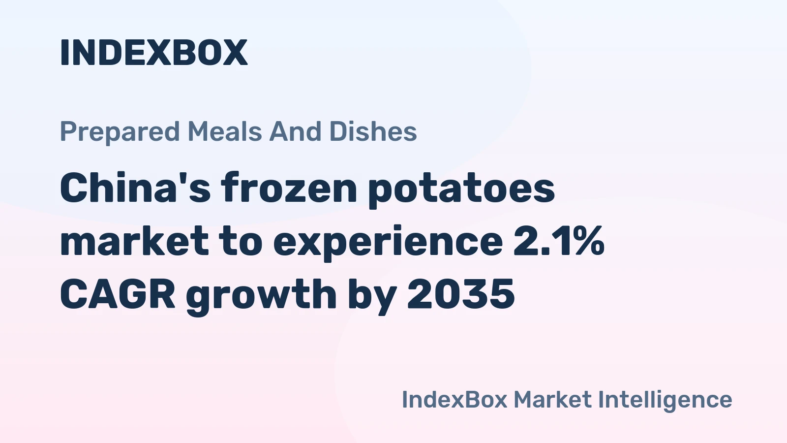 China's frozen potatoes market to experience 2.1% CAGR growth by 2035