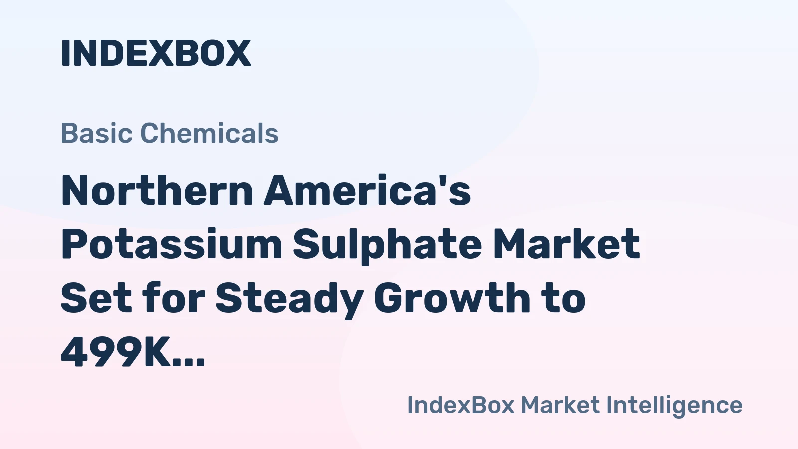 Northern America's Potassium Sulphate Market Set for Steady Growth to 499K Tons and $380M