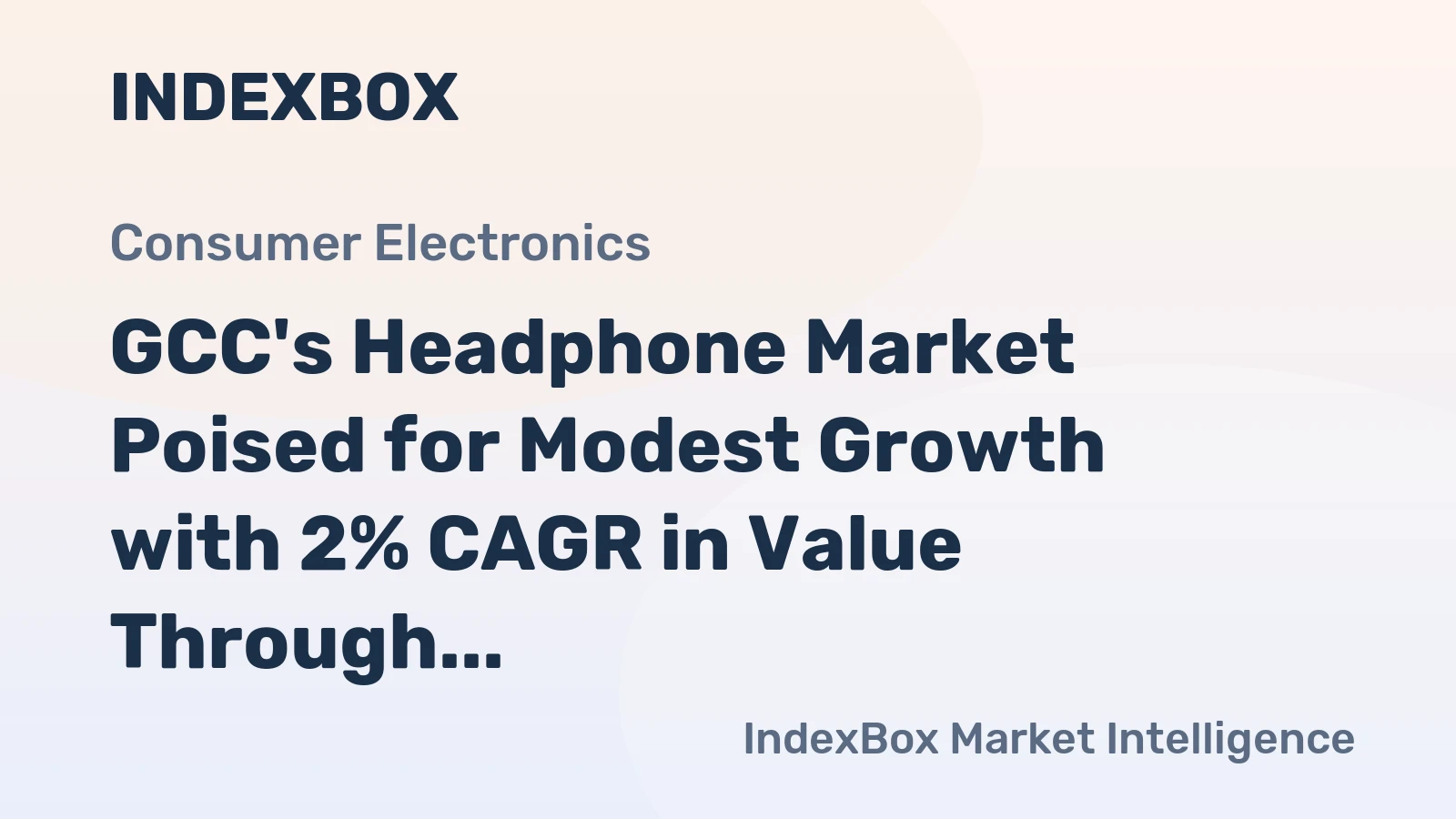 GCC's Headphone Market Poised for Modest Growth with 2% CAGR in Value Through 2035