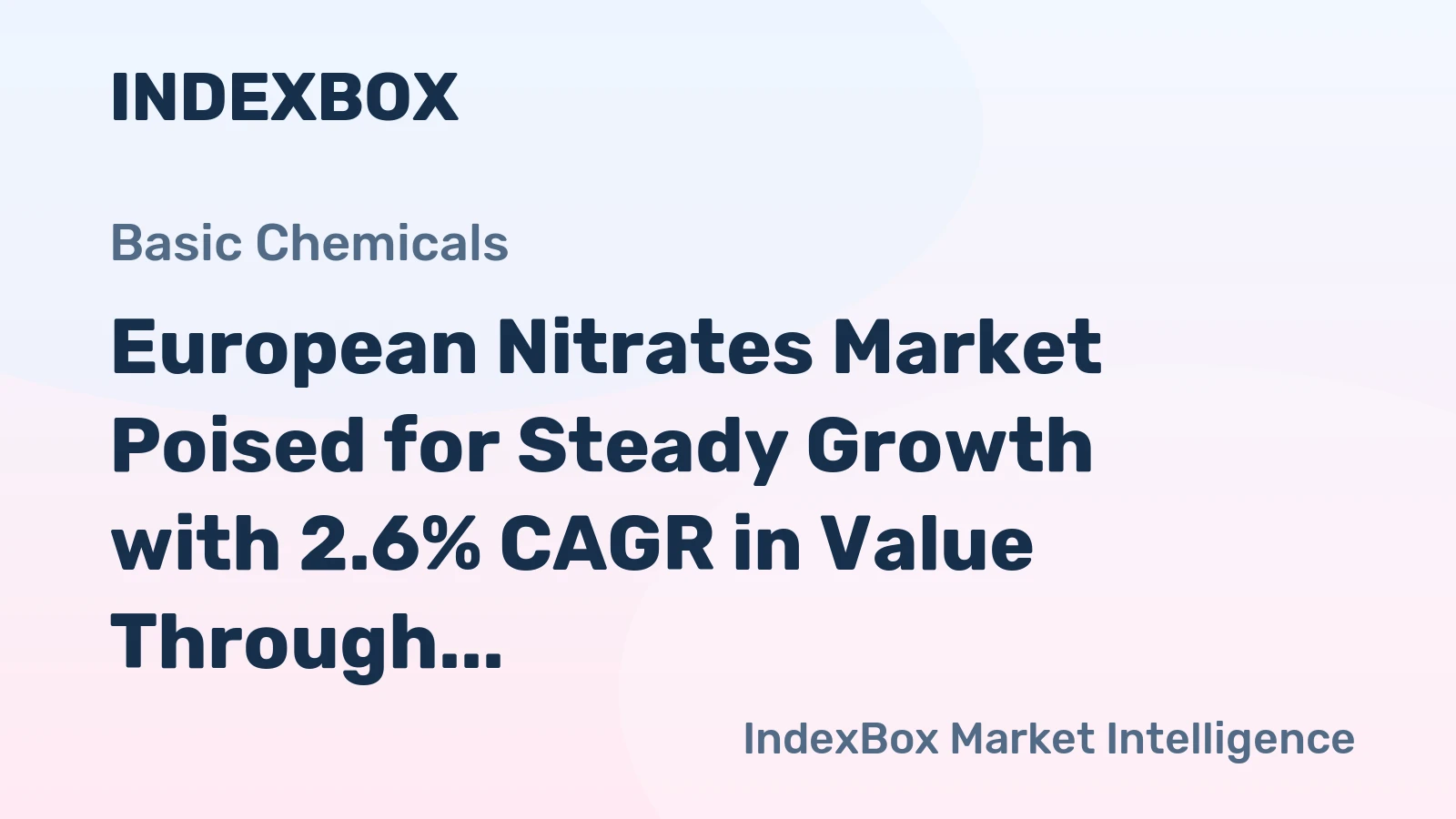 European Nitrates Market Poised for Steady Growth with 2.6% CAGR in Value Through 2035