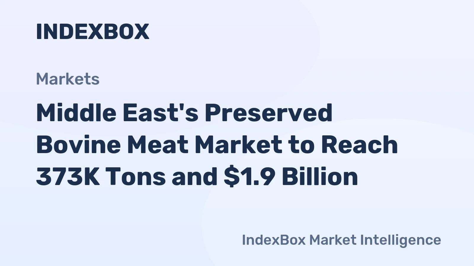 Middle East's Preserved Bovine Meat Market to Reach 373K Tons and $1.9 Billion