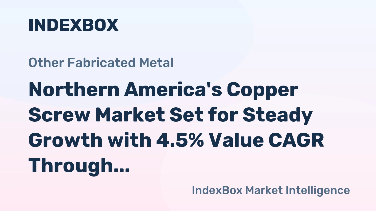 Northern America's Copper Screw Market Set for Steady Growth with 4.5% Value CAGR Through 2035
