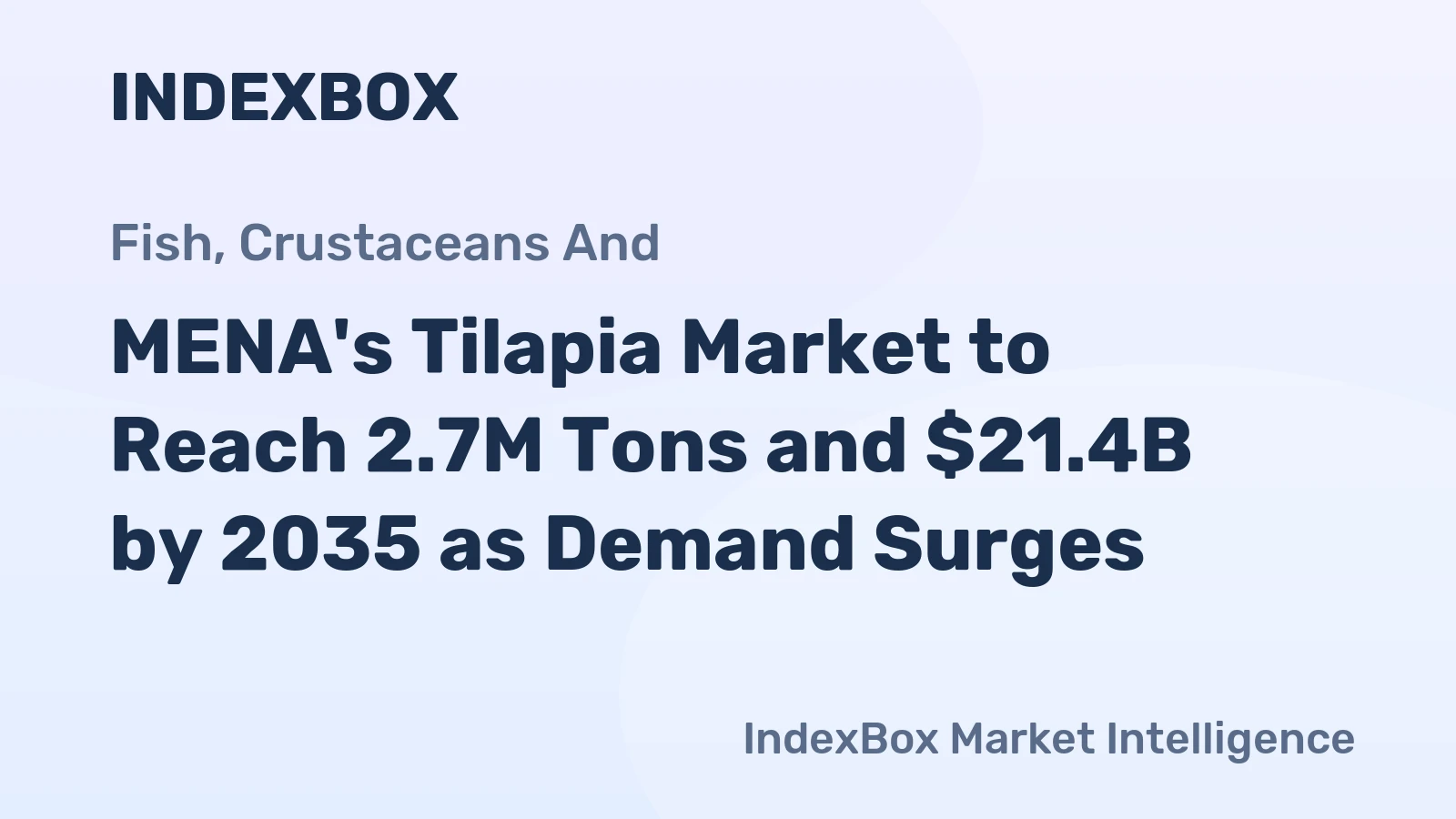 MENA's Tilapia Market to Reach 2.7M Tons and $21.4B by 2035 as Demand Surges