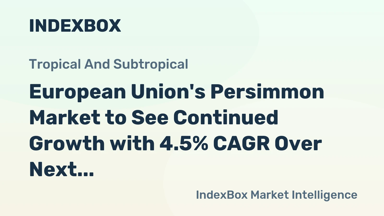 European Union's Persimmon Market to See Continued Growth with 4.5% CAGR Over Next Decade