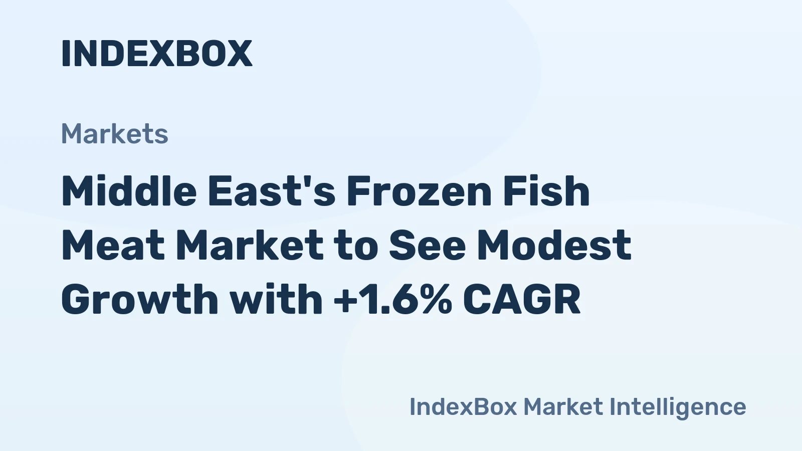 Middle East's Frozen Fish Meat Market to See Modest Growth with +1.6% CAGR