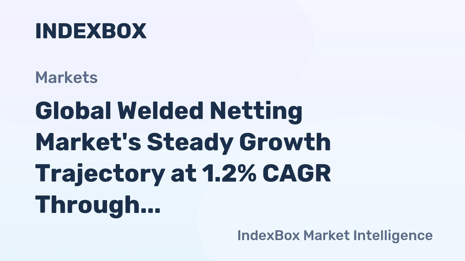 Global Welded Netting Market's Steady Growth Trajectory at 1.2% CAGR Through 2035