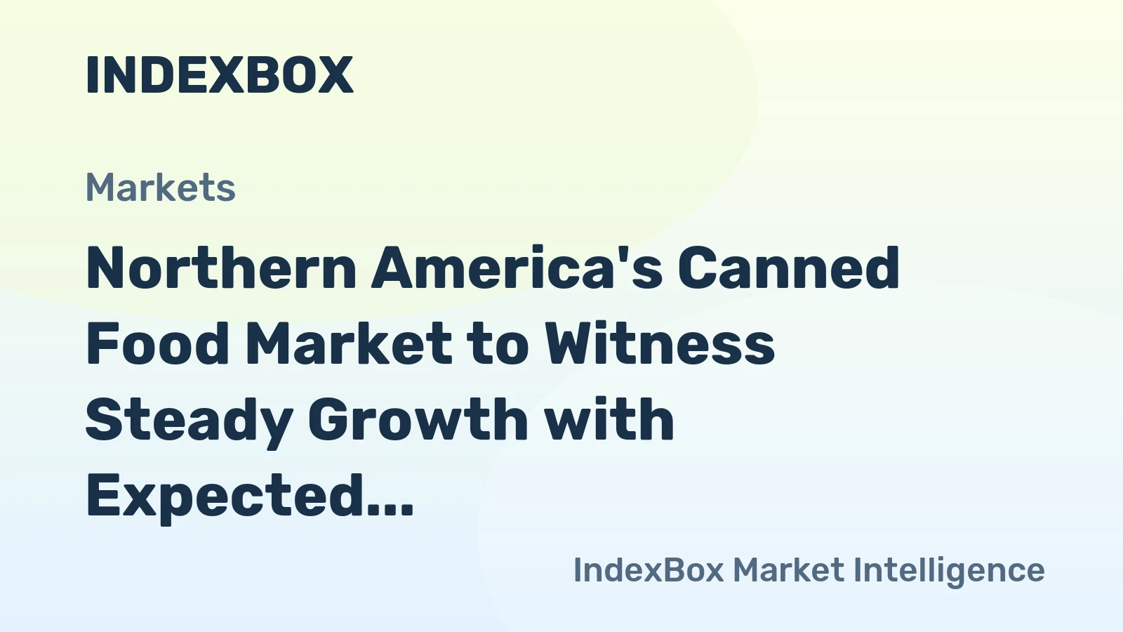 Northern America's Canned Food Market to Witness Steady Growth with Expected CAGR of +0.2% from 2024 to 2035