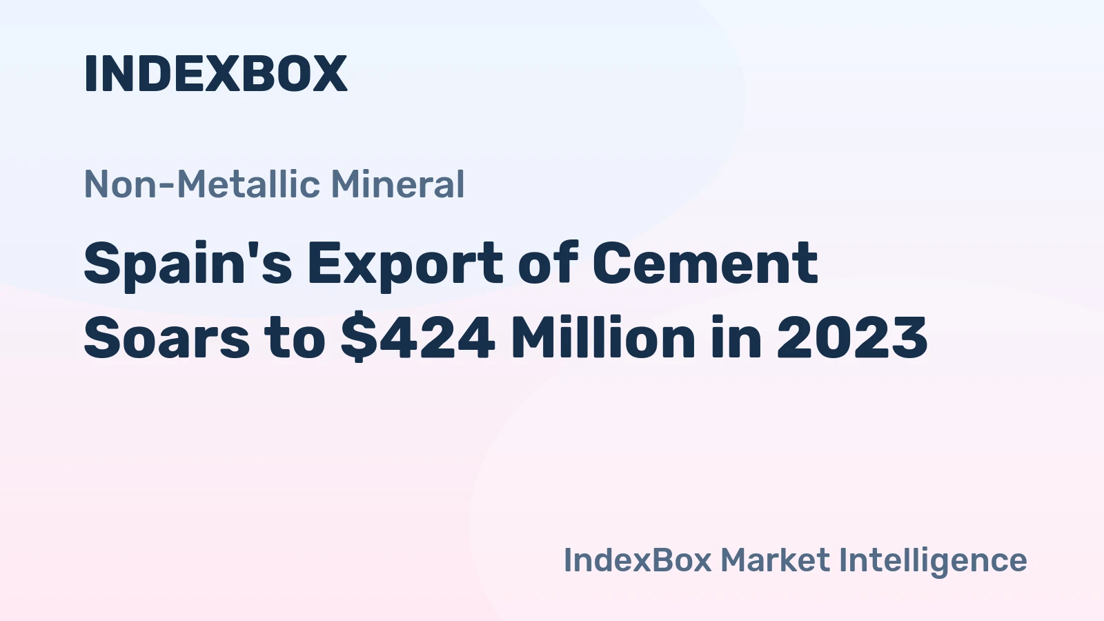 Spain's Export of Cement Soars to $424 Million in 2023