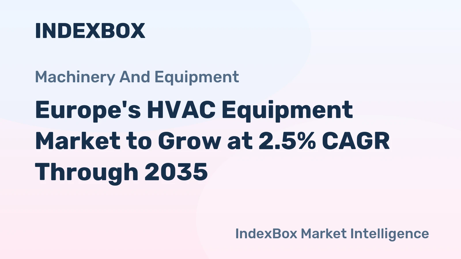 Europe's HVAC Equipment Market to Grow at 2.5% CAGR Through 2035