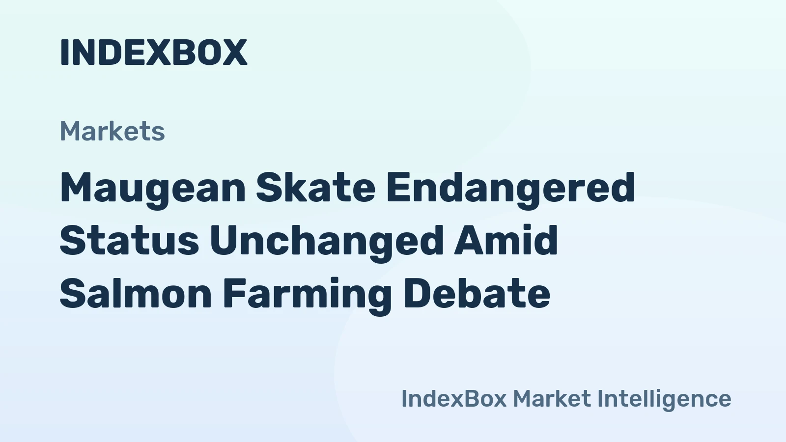 Maugean Skate Endangered Status Unchanged Amid Salmon Farming Debate