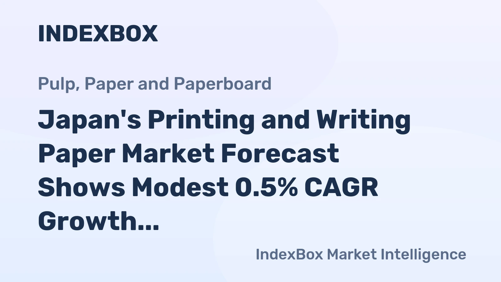 Japan's Printing and Writing Paper Market Forecast Shows Modest 0.5% CAGR Growth Through 2035