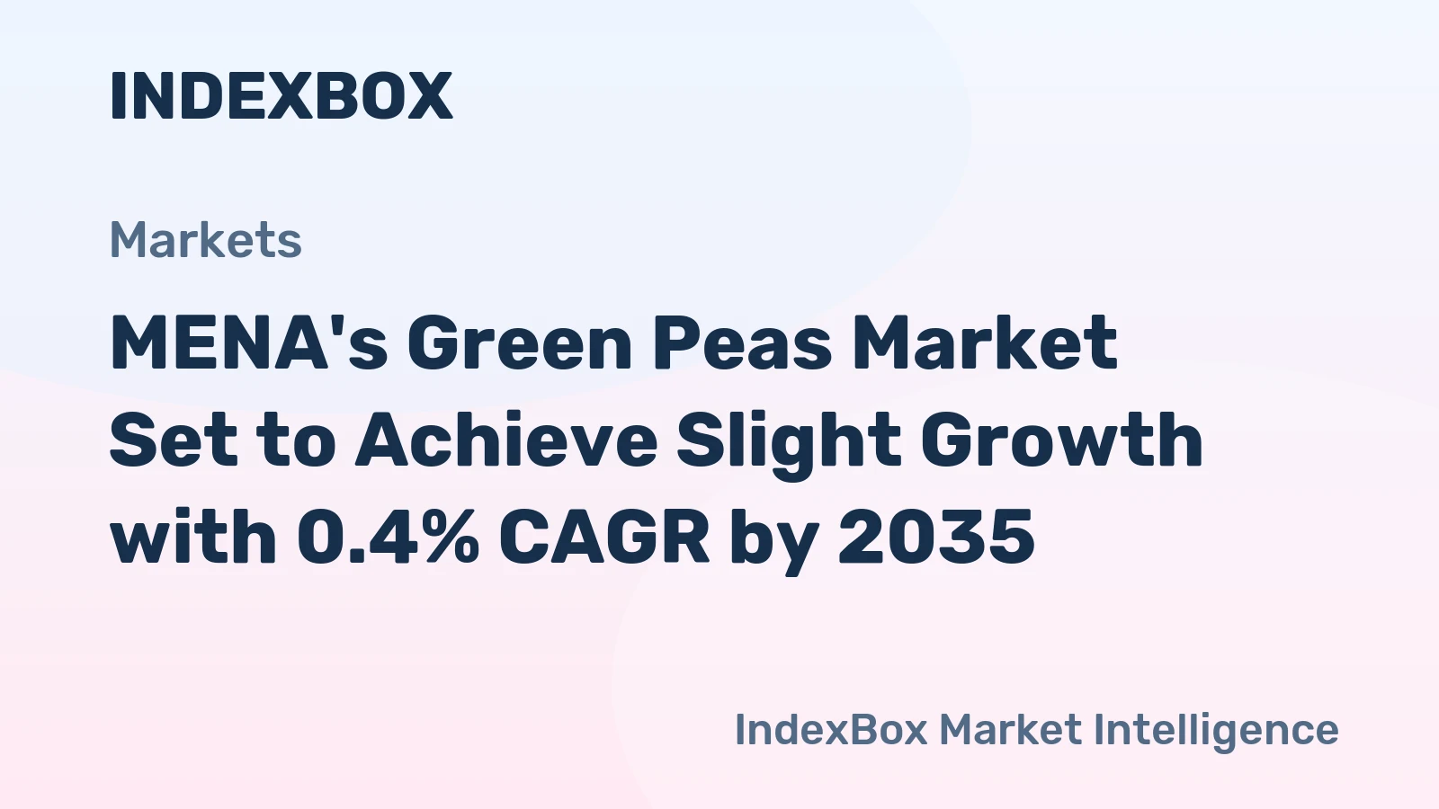 MENA's Green Peas Market Set to Achieve Slight Growth with 0.4% CAGR by 2035