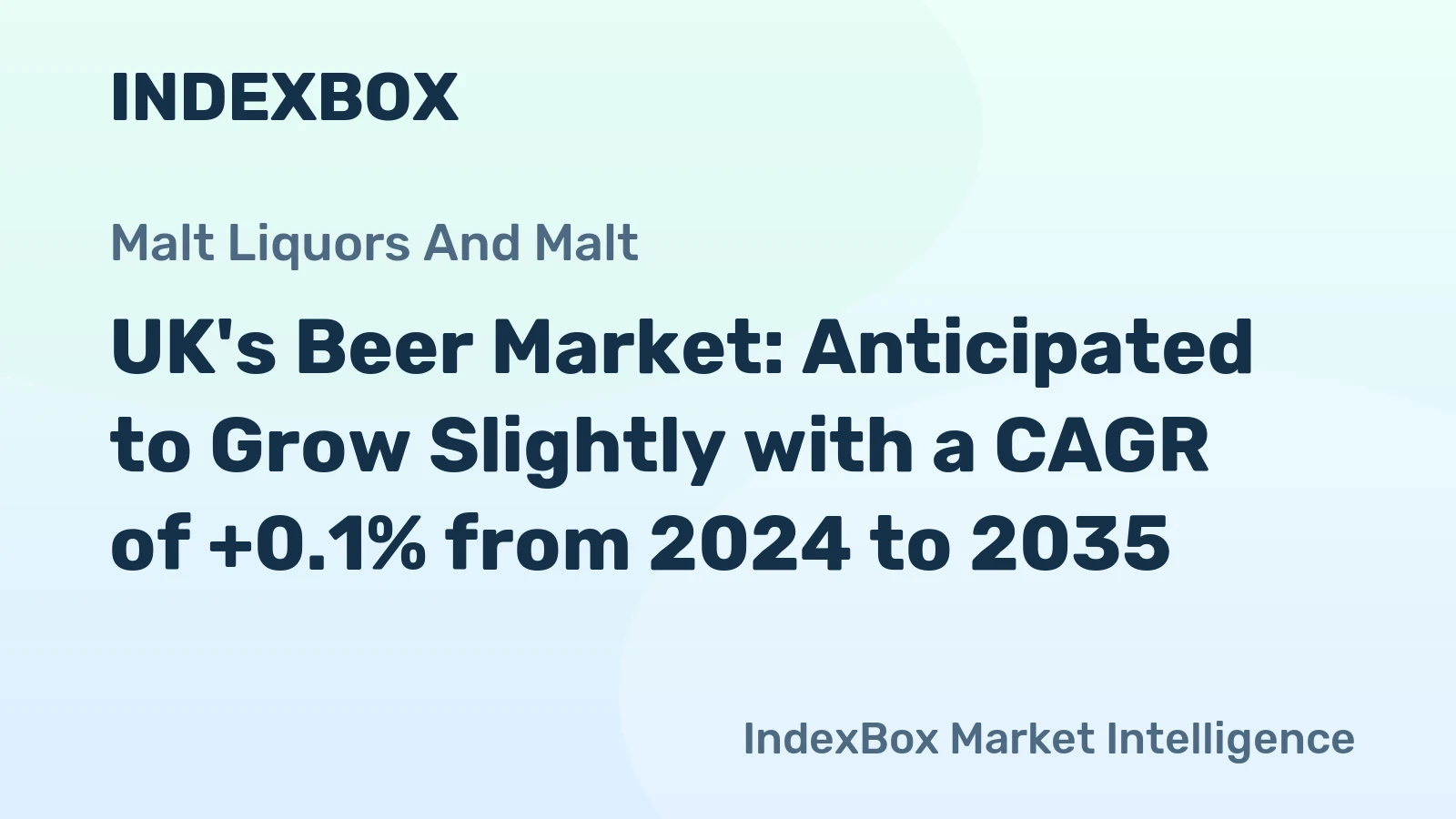 UK's Beer Market: Anticipated to Grow Slightly with a CAGR of +0.1% from 2024 to 2035