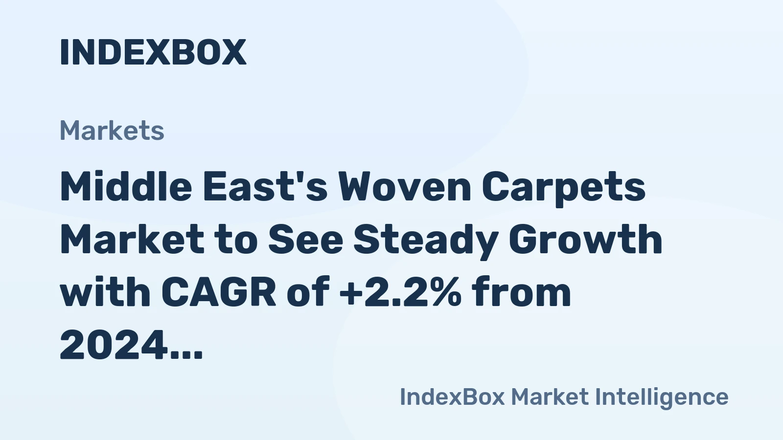 Middle East's Woven Carpets Market to See Steady Growth with CAGR of +2.2% from 2024 to 2035