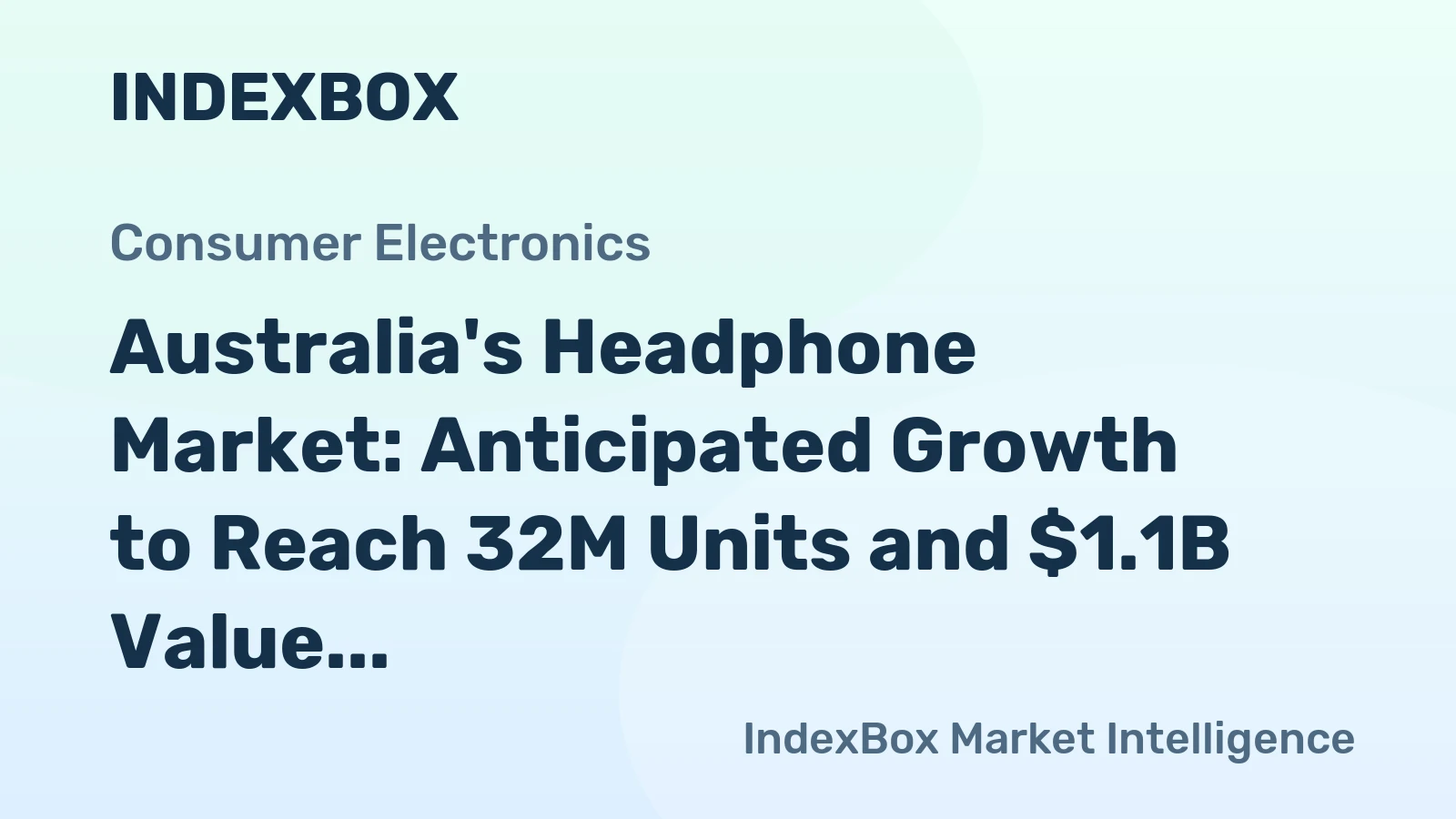 Australia's Headphone Market: Anticipated Growth to Reach 32M Units and $1.1B Value by 2035