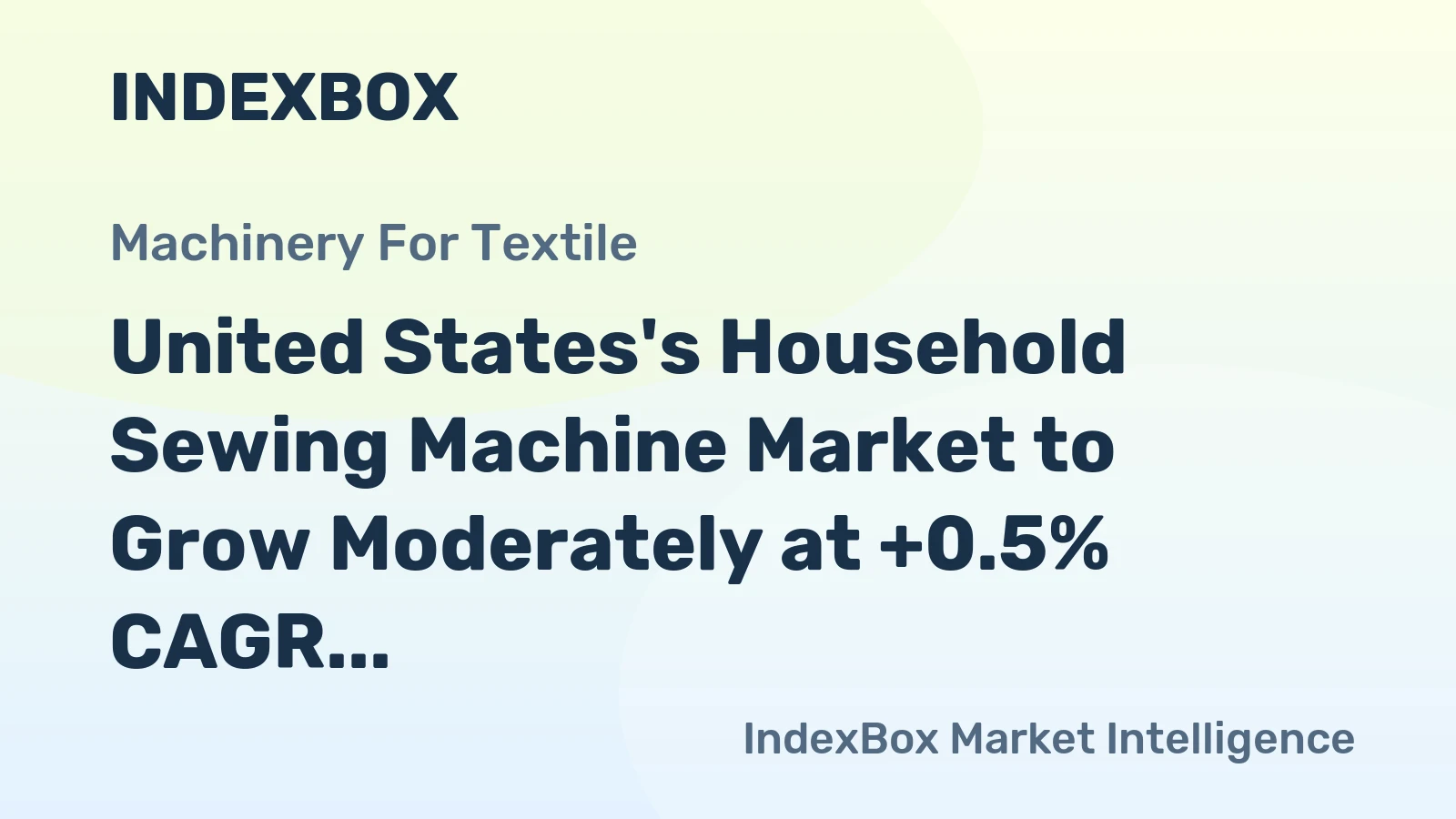 United States's Household Sewing Machine Market to Grow Moderately at +0.5% CAGR through 2035