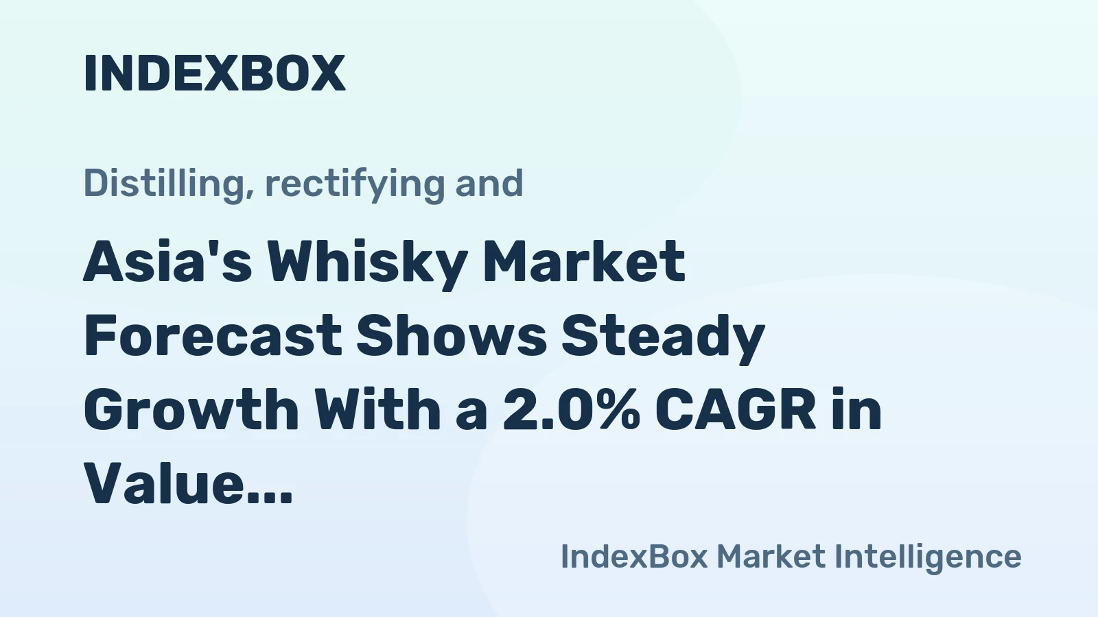 Asia's Whisky Market Forecast Shows Steady Growth With a 2.0% CAGR in Value Through 2035