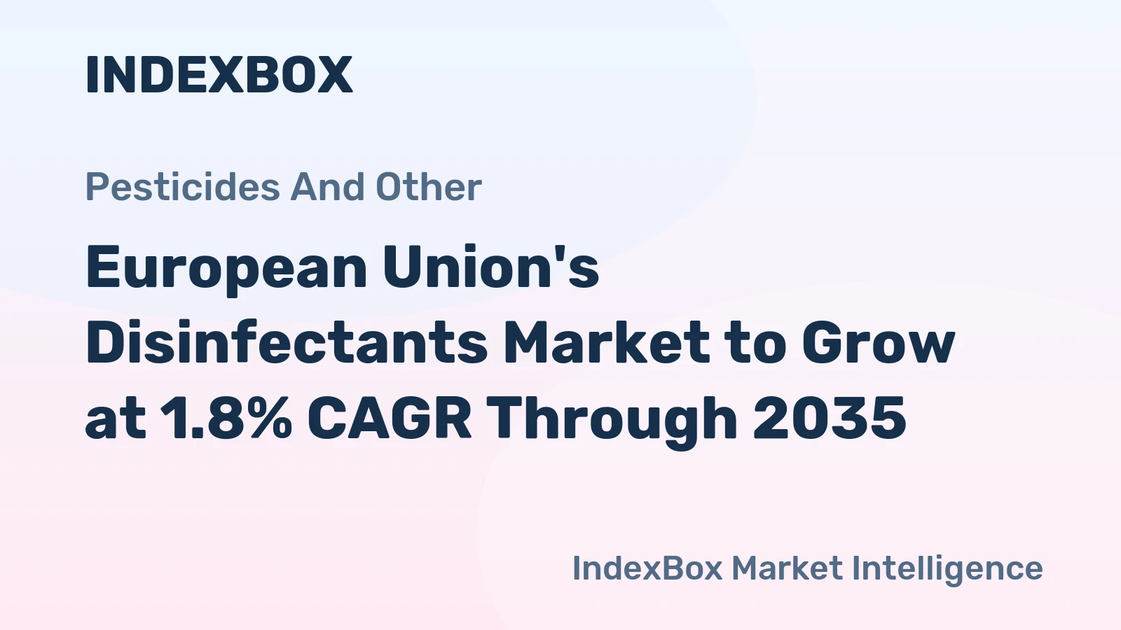 European Union's Disinfectants Market to Grow at 1.8% CAGR Through 2035