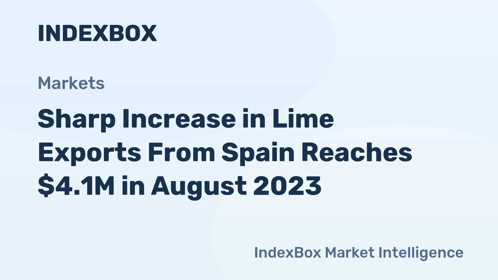 Sharp Increase in Lime Exports From Spain Reaches $4.1M in August 2023
