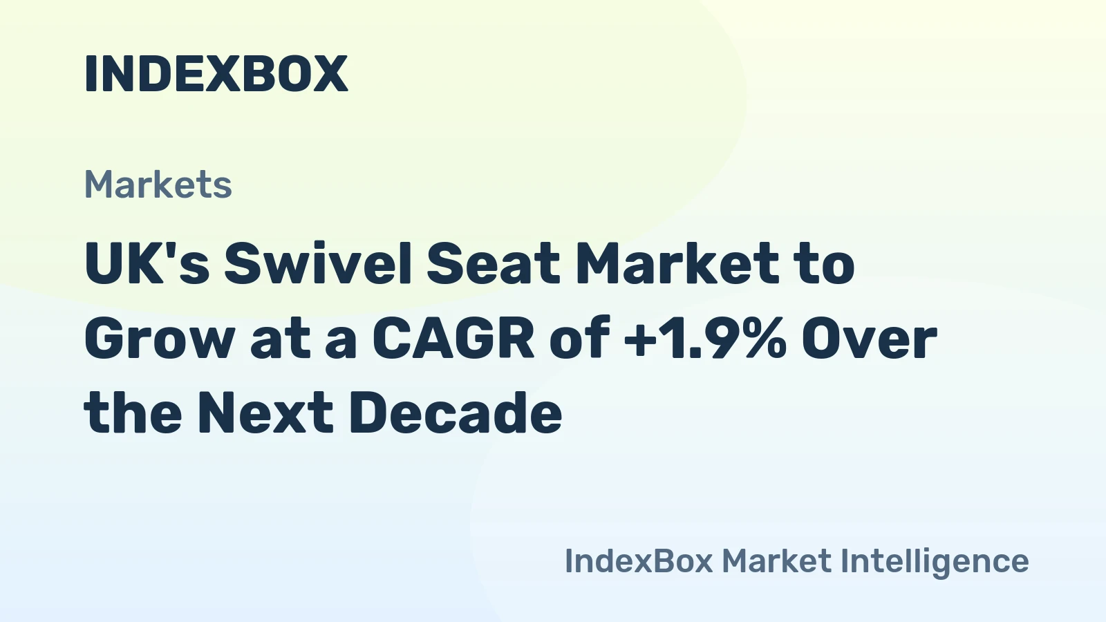 UK's Swivel Seat Market to Grow at a CAGR of +1.9% Over the Next Decade