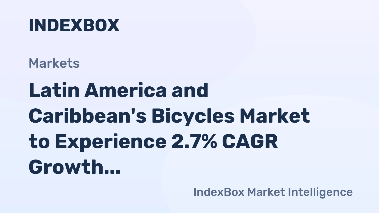 Latin America and Caribbean's Bicycles Market to Experience 2.7% CAGR Growth Through 2035