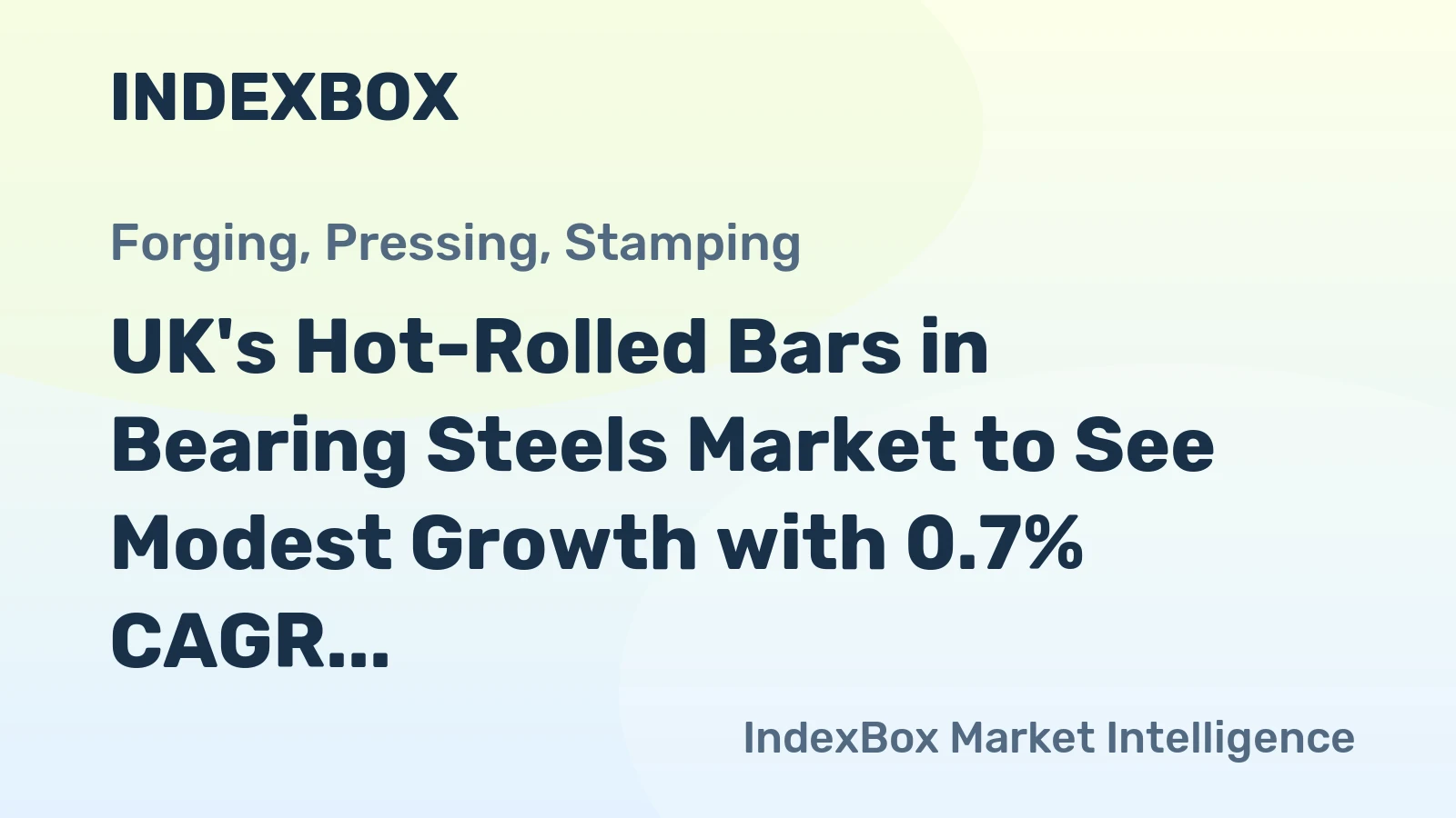UK's Hot-Rolled Bars in Bearing Steels Market to See Modest Growth with 0.7% CAGR through 2035