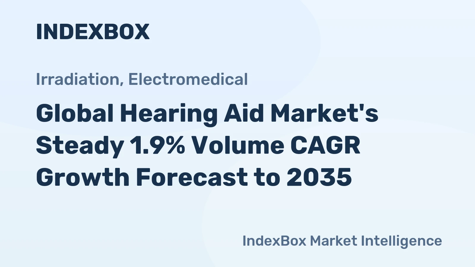 Global Hearing Aid Market's Steady 1.9% Volume CAGR Growth Forecast to 2035