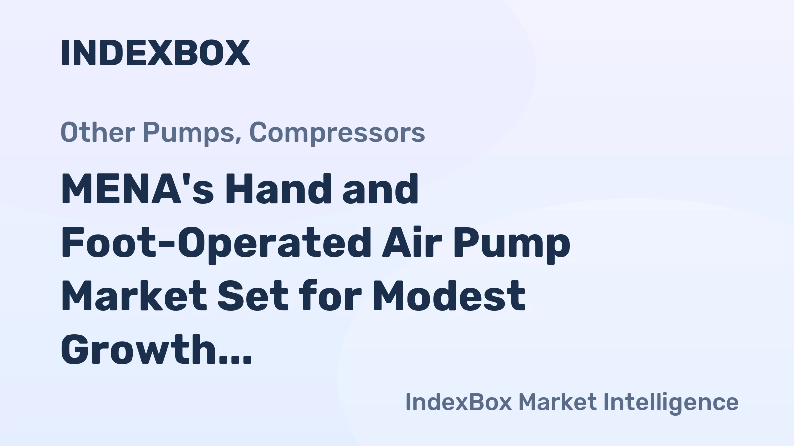 MENA's Hand and Foot-Operated Air Pump Market Set for Modest Growth with 1.4% CAGR Through 2035