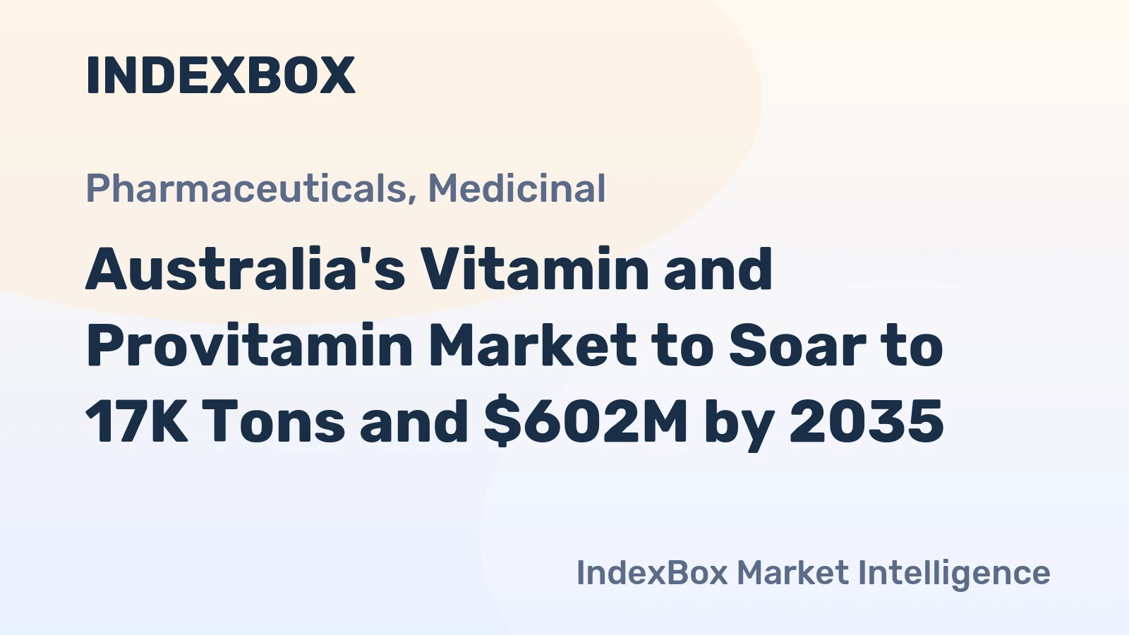 Australia's Vitamin and Provitamin Market to Soar to 17K Tons and $602M by 2035