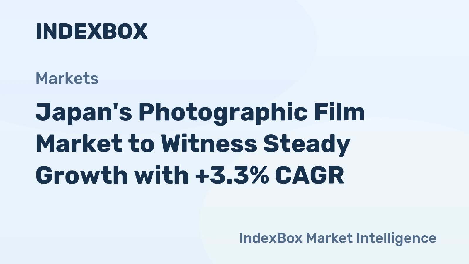 Japan's Photographic Film Market to Witness Steady Growth with +3.3% CAGR