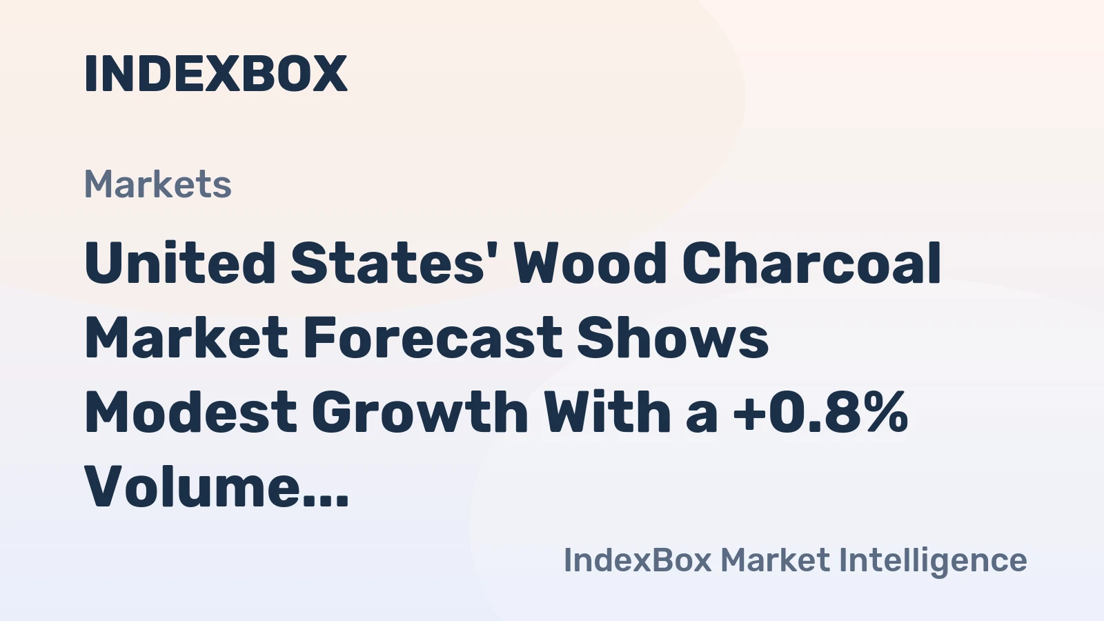 United States' Wood Charcoal Market Forecast Shows Modest Growth With a +0.8% Volume CAGR Through 2035