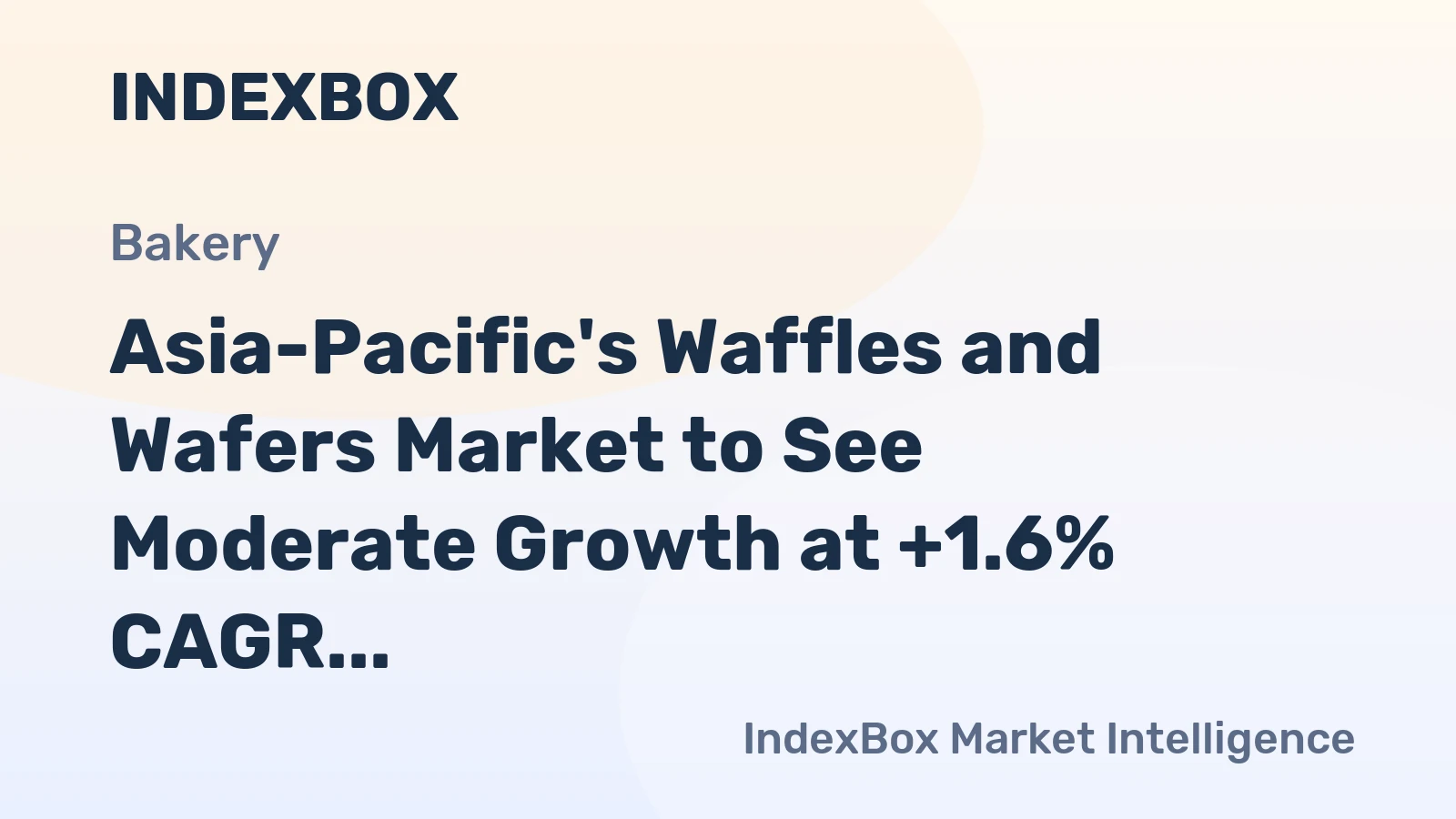 Asia-Pacific's Waffles and Wafers Market to See Moderate Growth at +1.6% CAGR Through 2035
