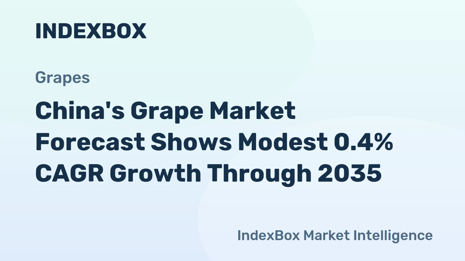 China's Grape Market Forecast Shows Modest 0.4% CAGR Growth Through 2035