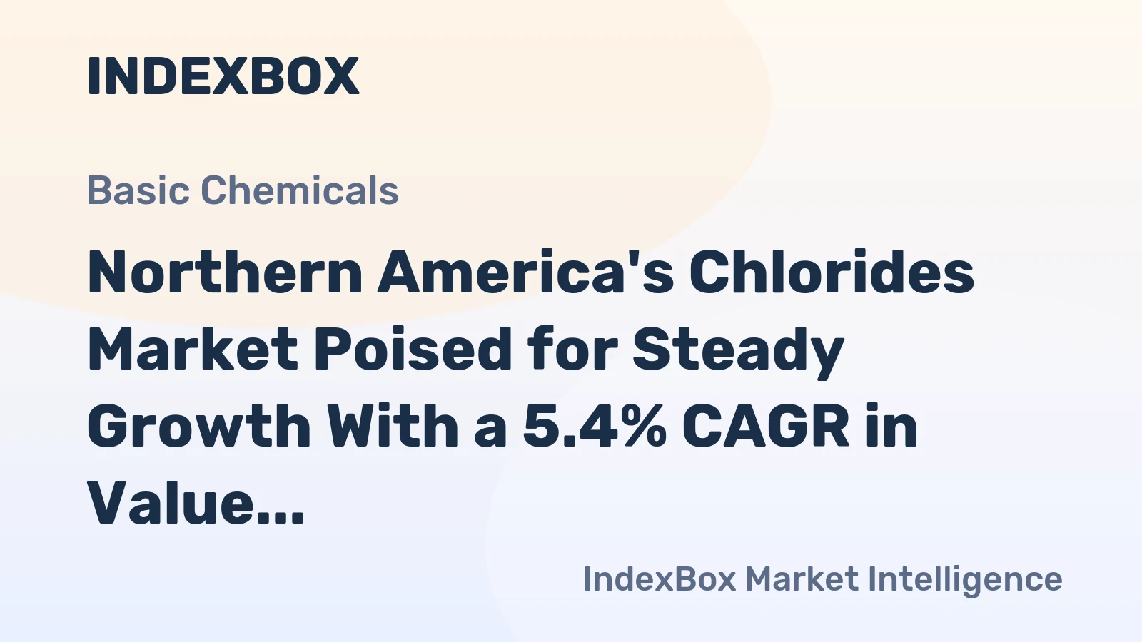 Northern America's Chlorides Market Poised for Steady Growth With a 5.4% CAGR in Value