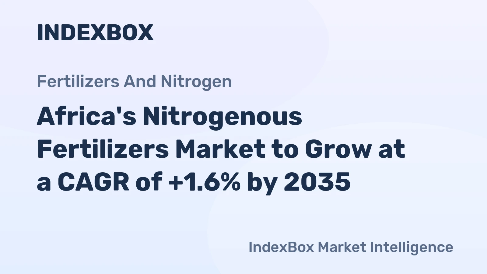 Africa's Nitrogenous Fertilizers Market to Grow at a CAGR of +1.6% by 2035