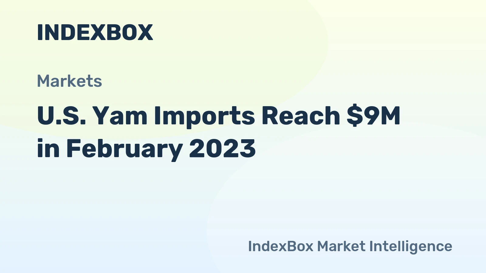 U.S. Yam Imports Reach $9M in February 2023