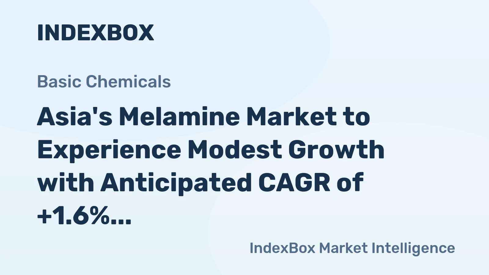 Asia's Melamine Market to Experience Modest Growth with Anticipated CAGR of +1.6% Over Next Decade