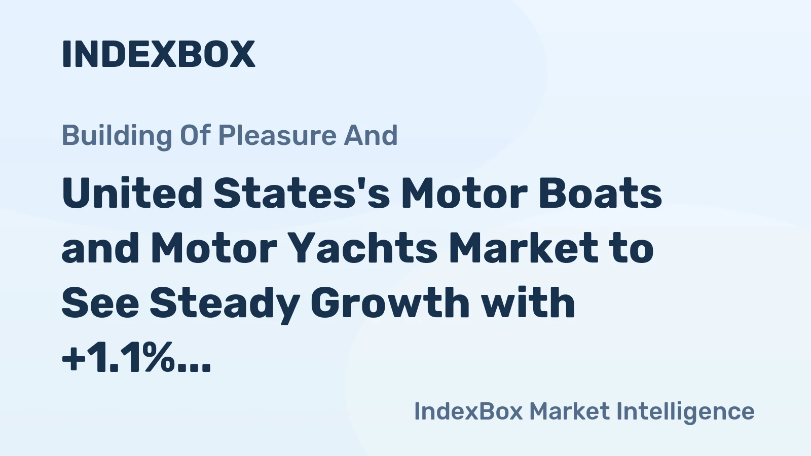 United States's Motor Boats and Motor Yachts Market to See Steady Growth with +1.1% CAGR