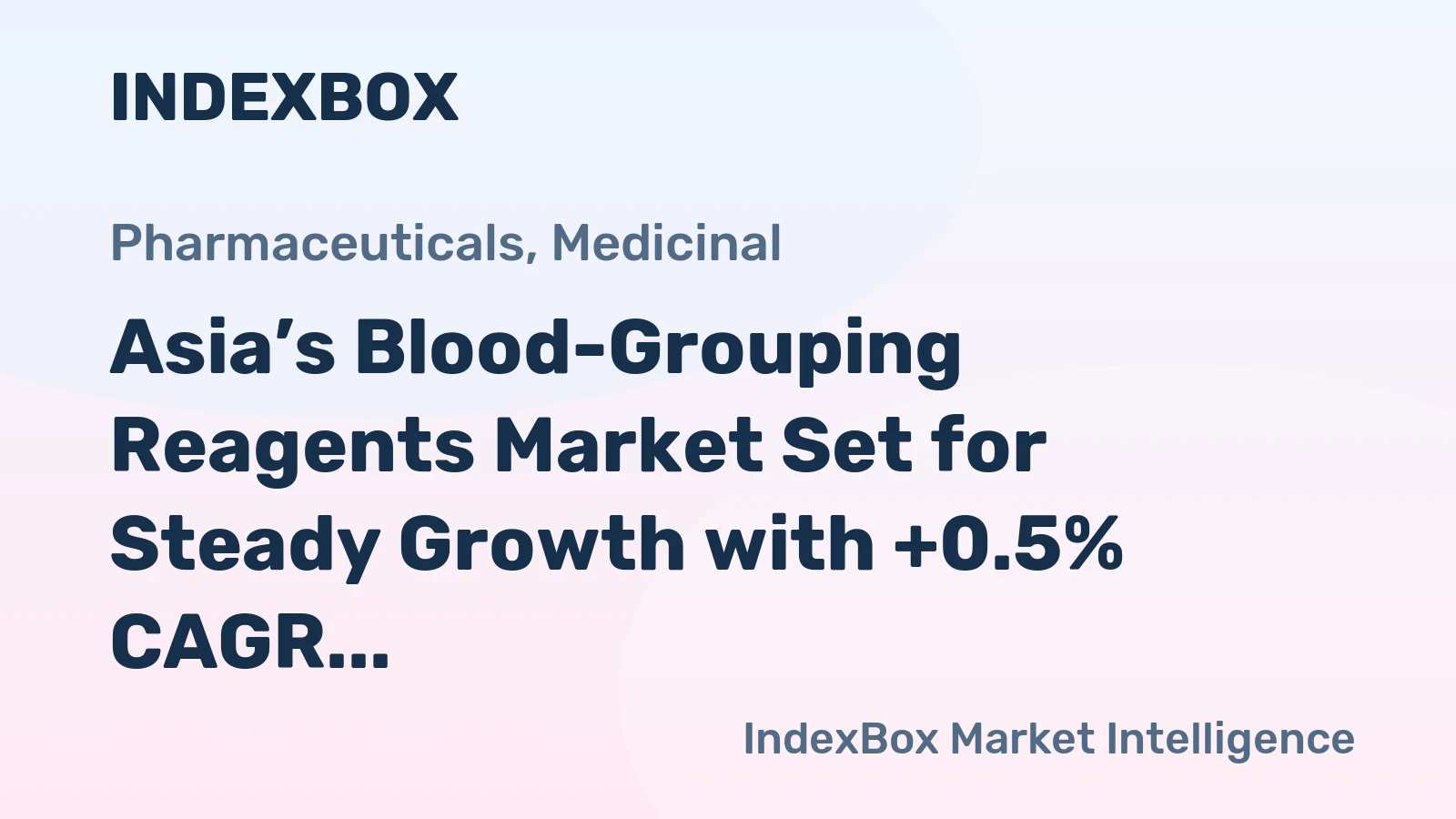 Asia’s Blood-Grouping Reagents Market Set for Steady Growth with +0.5% CAGR Through 2035