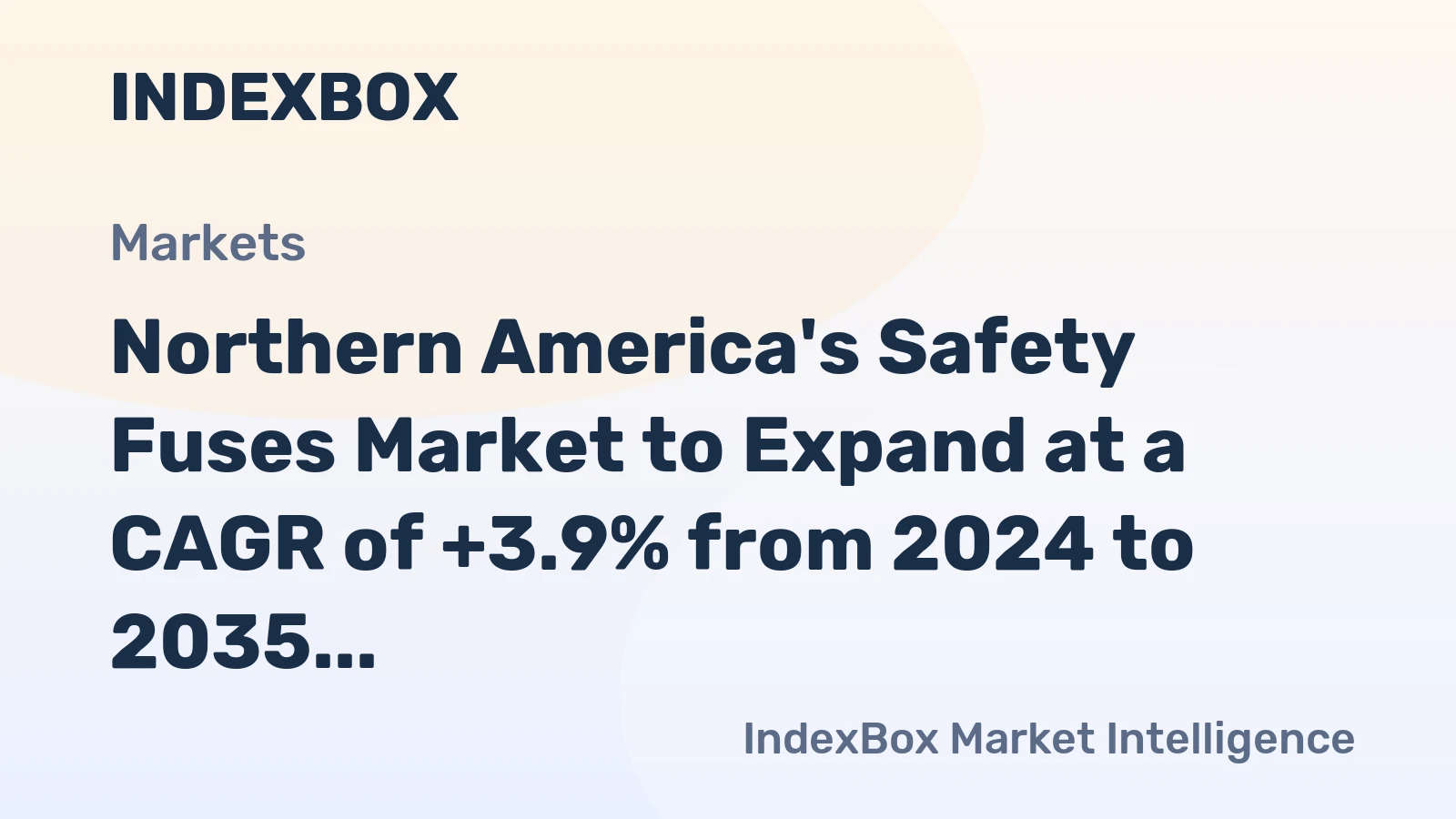 Northern America's Safety Fuses Market to Expand at a CAGR of +3.9% from 2024 to 2035