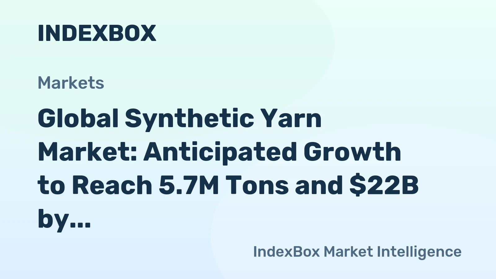 Global Synthetic Yarn Market: Anticipated Growth to Reach 5.7M Tons and $22B by 2035