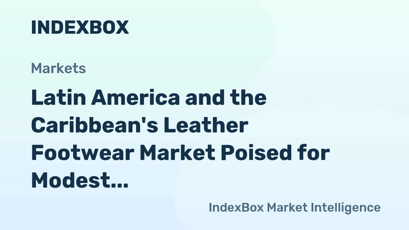 Latin America and the Caribbean's Leather Footwear Market Poised for Modest Growth with 2.1% CAGR in Value