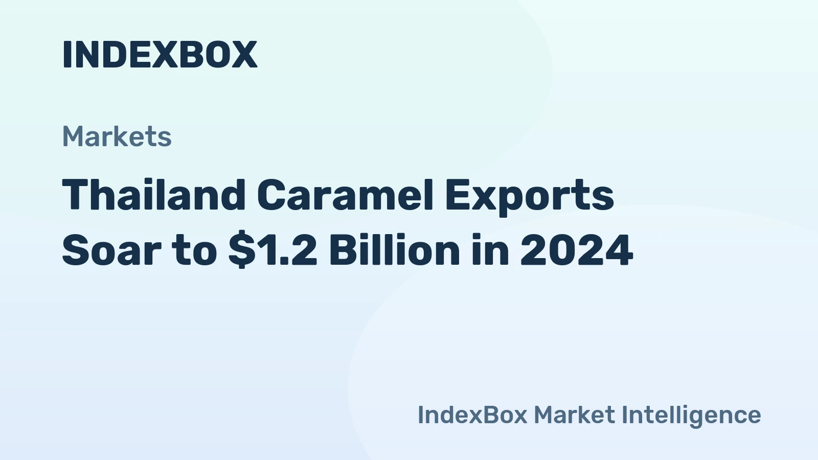 Thailand Caramel Exports Soar to $1.2 Billion in 2024